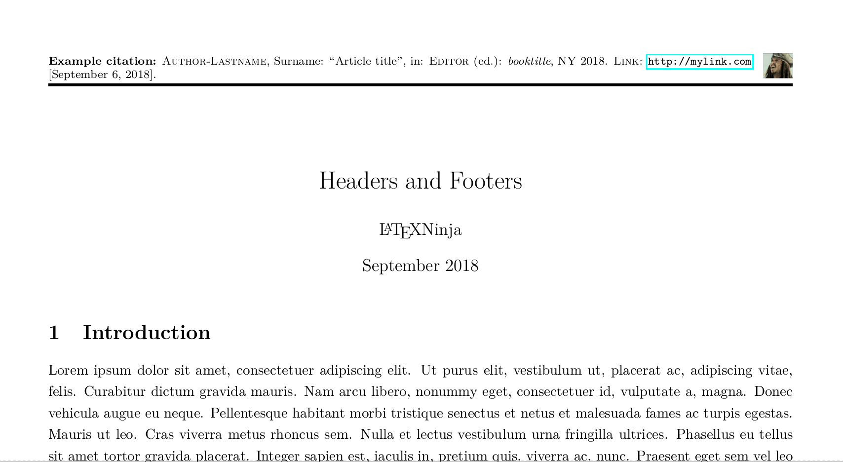 Fancy Headers and final Footers in LaTeX – LaTeX Ninja'ing and the ...