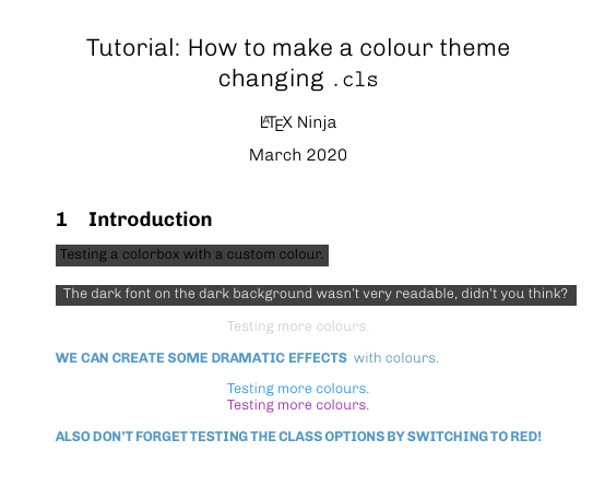 Your first time tweaking a .cls file on the example of creating ...